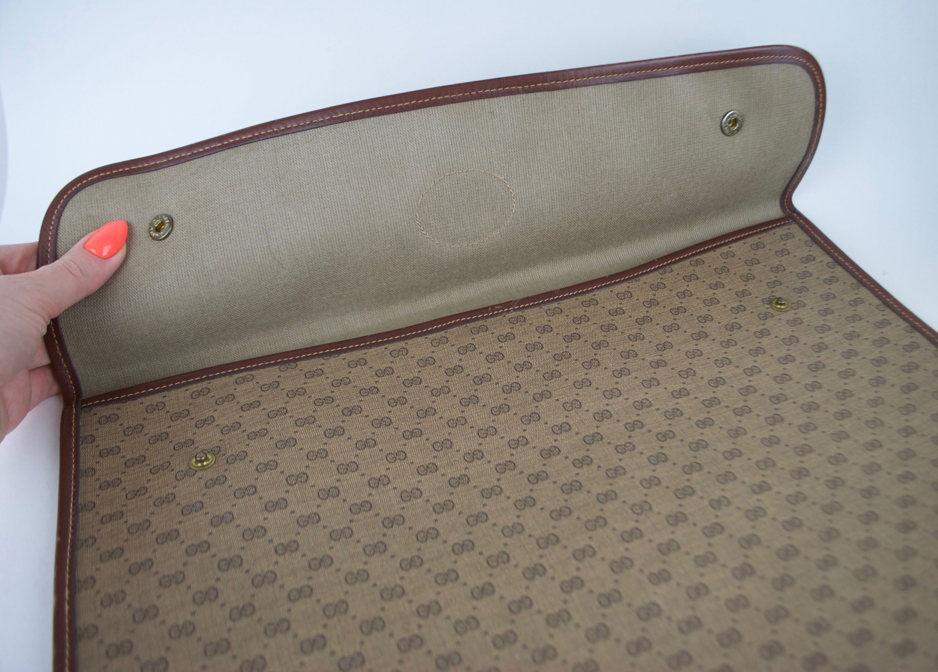 Vintage 1970s 1980s 1990s Leather Gucci Portfolio / 70s 80s 90s Gucci ...