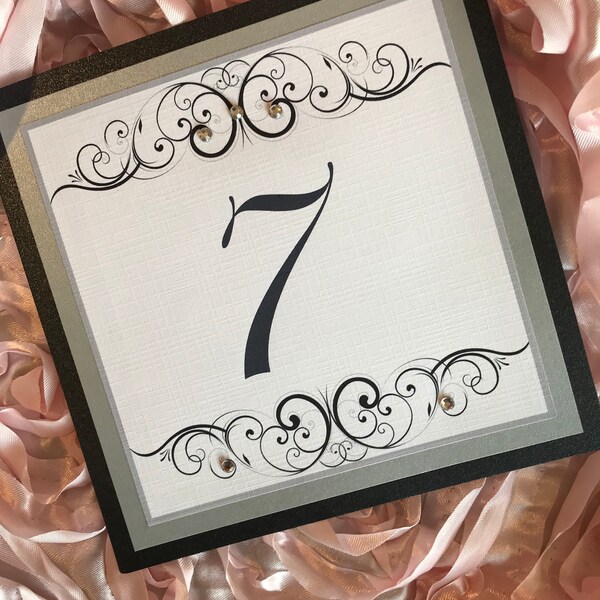 Formal Table Number - Etsy