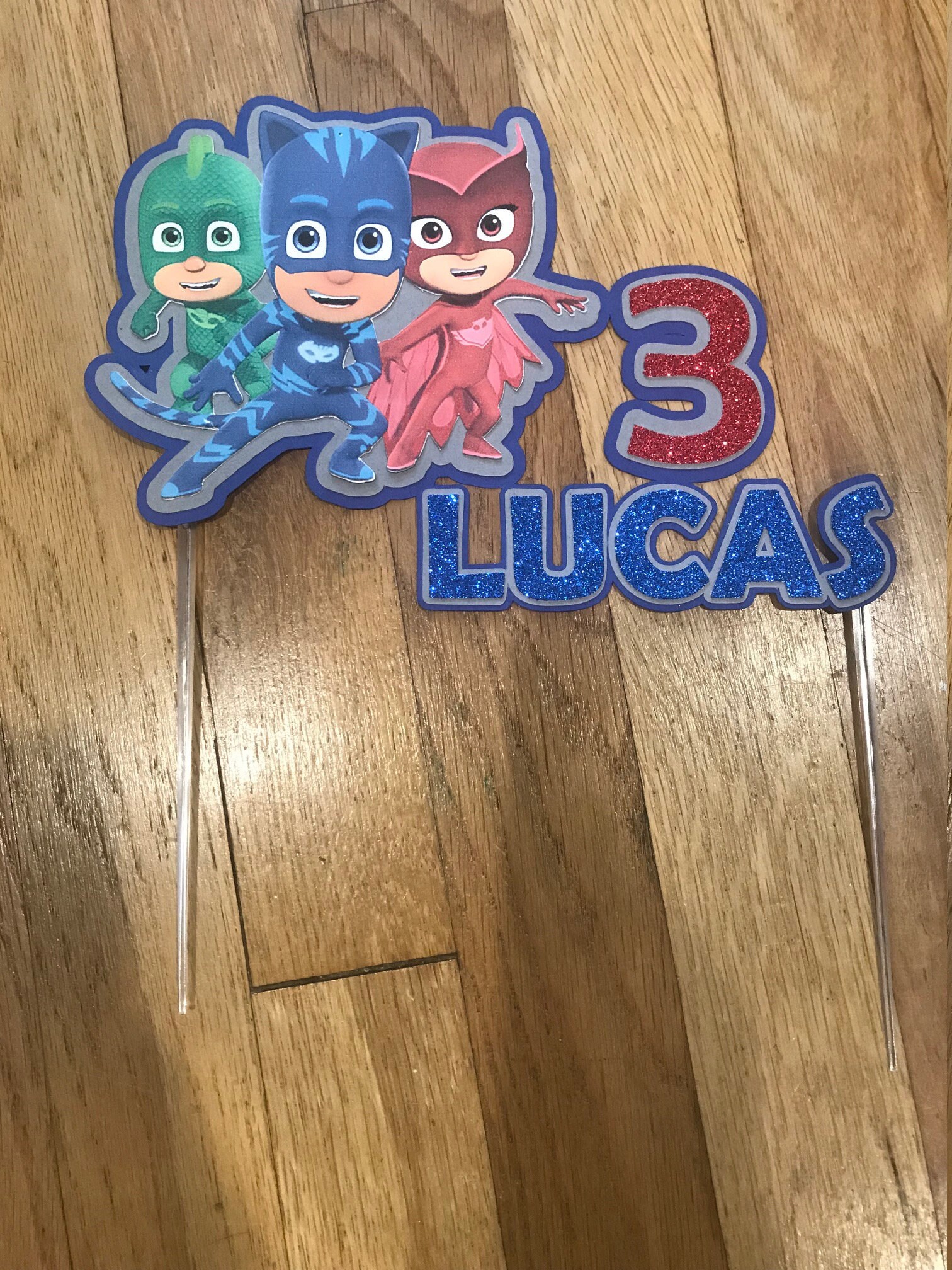 PJ Masks Cake Topper, Pj Masks Birthday Cake Topper, Pj Masks ...