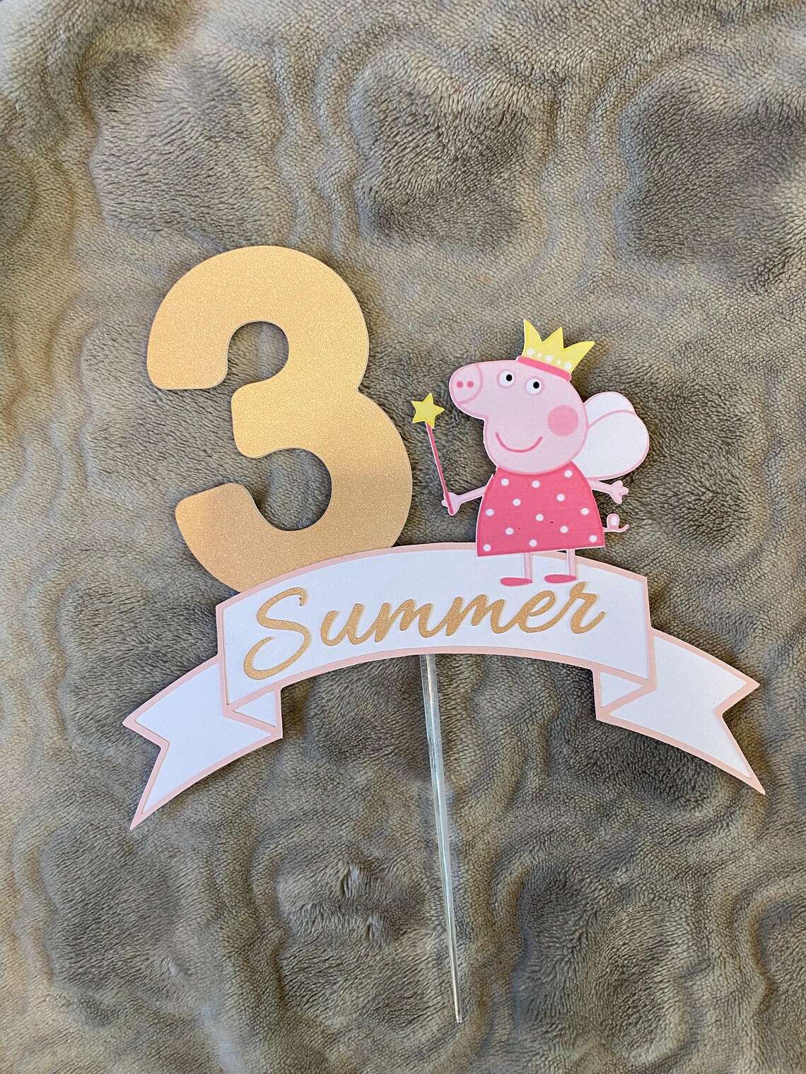 Peppa Pig Cake Topper, Peppa Pig Birthday, Peppa Pig Birthday ...