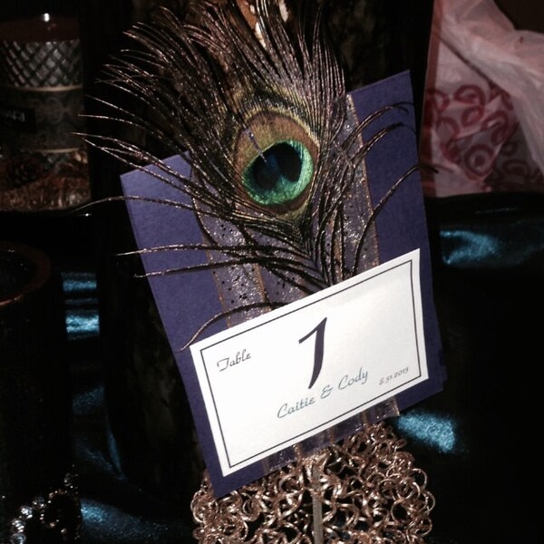 Peacock Table Decorations - Etsy