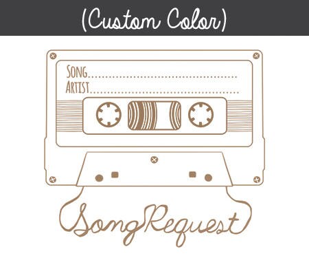 Song Request & RSVP Card Mixtape Style 2 Digital | Etsy