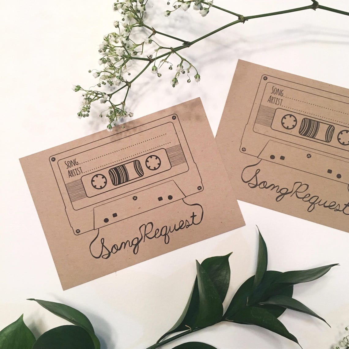 Song Request Card Mixtape Style 2 Digital - Etsy