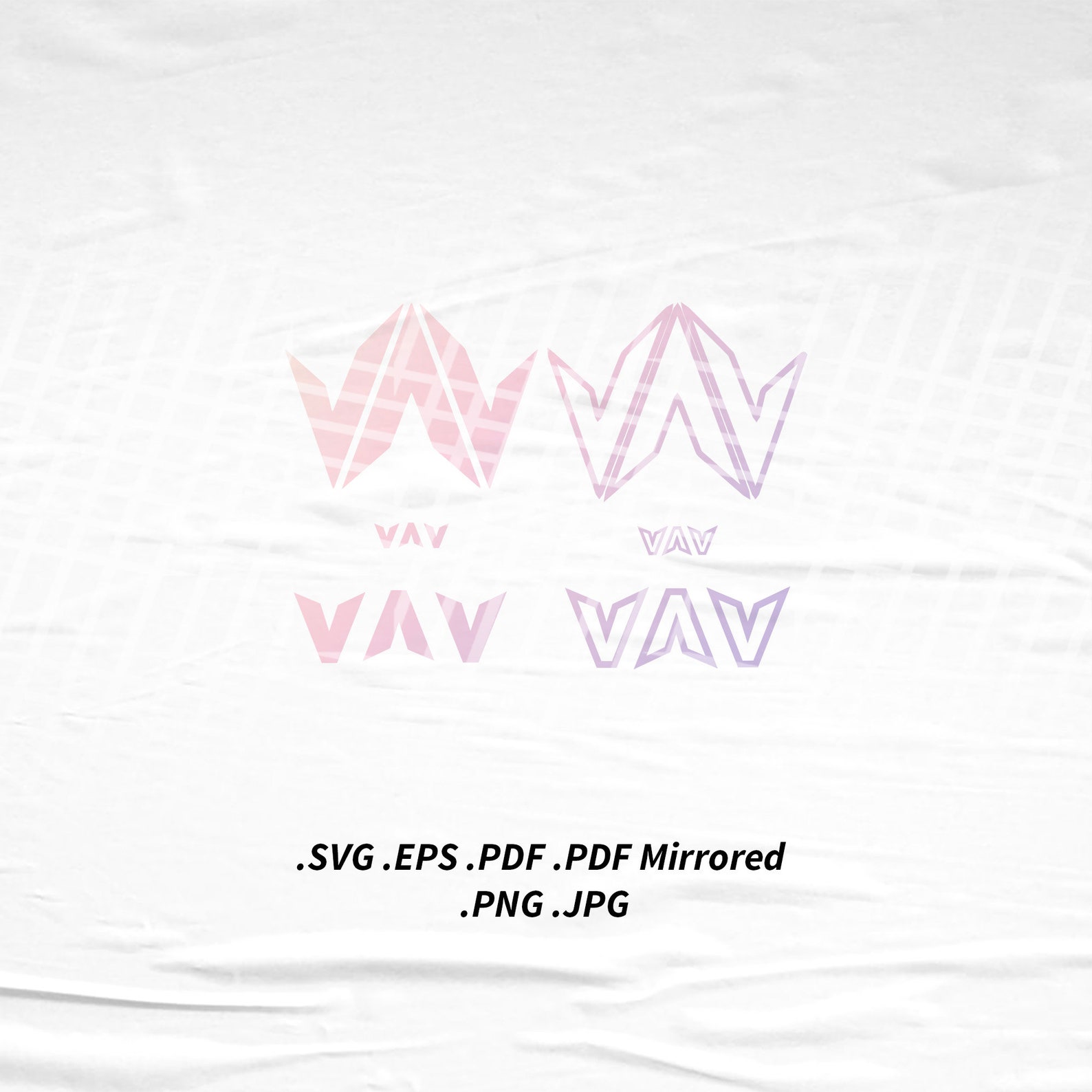 VAV Logo SVG Png Eps Pdf Vector Cutting File for Cricut Cameo - Etsy UK