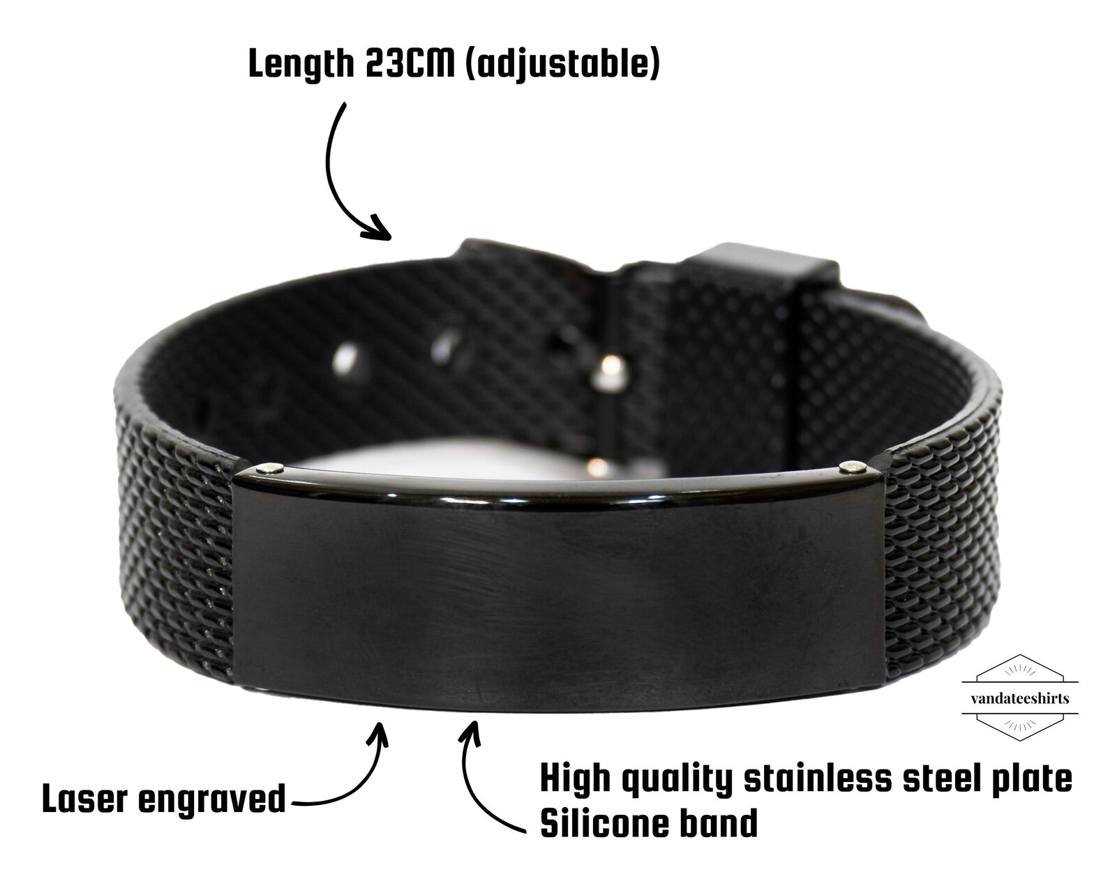 Personalized Medical Alert Bracelet, Autism Dementia Diabetic Health ID ...