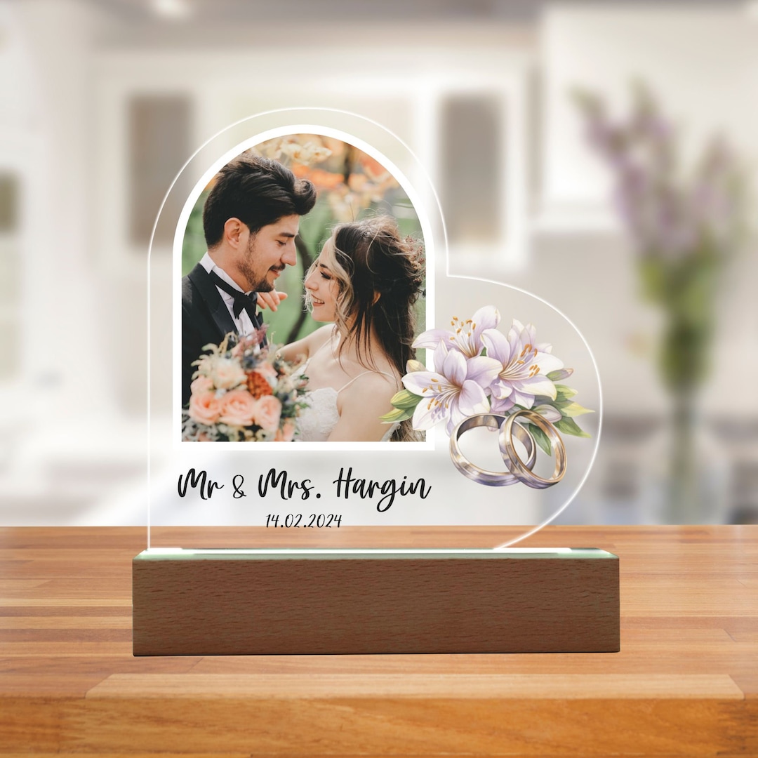 Personalized Gift for Bride & Groom, Wedding Gift for Newlywed Couple ...