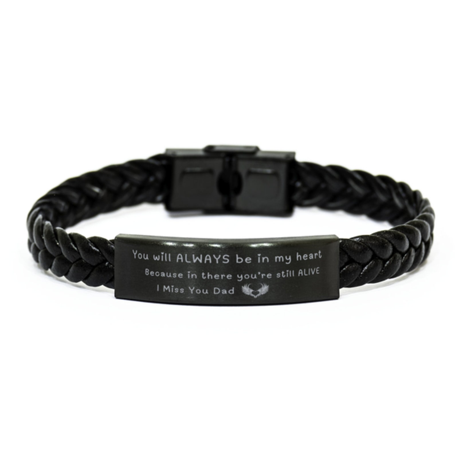 Personalized in Loving Memory of Dad, Memory Bracelet, Memorial Gift ...