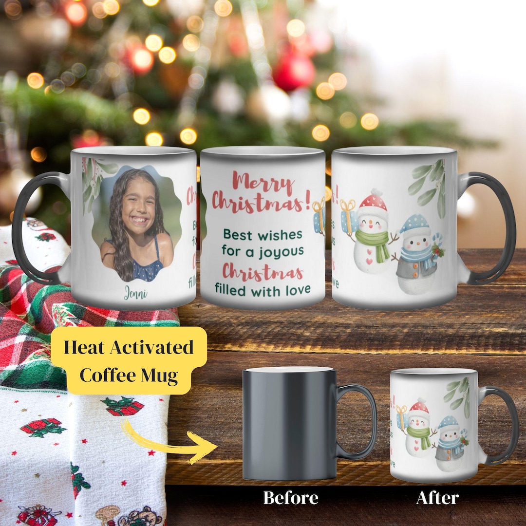 Heat Activated Coffee Mugs for Grandma, Christmas Gift From Grandkid ...