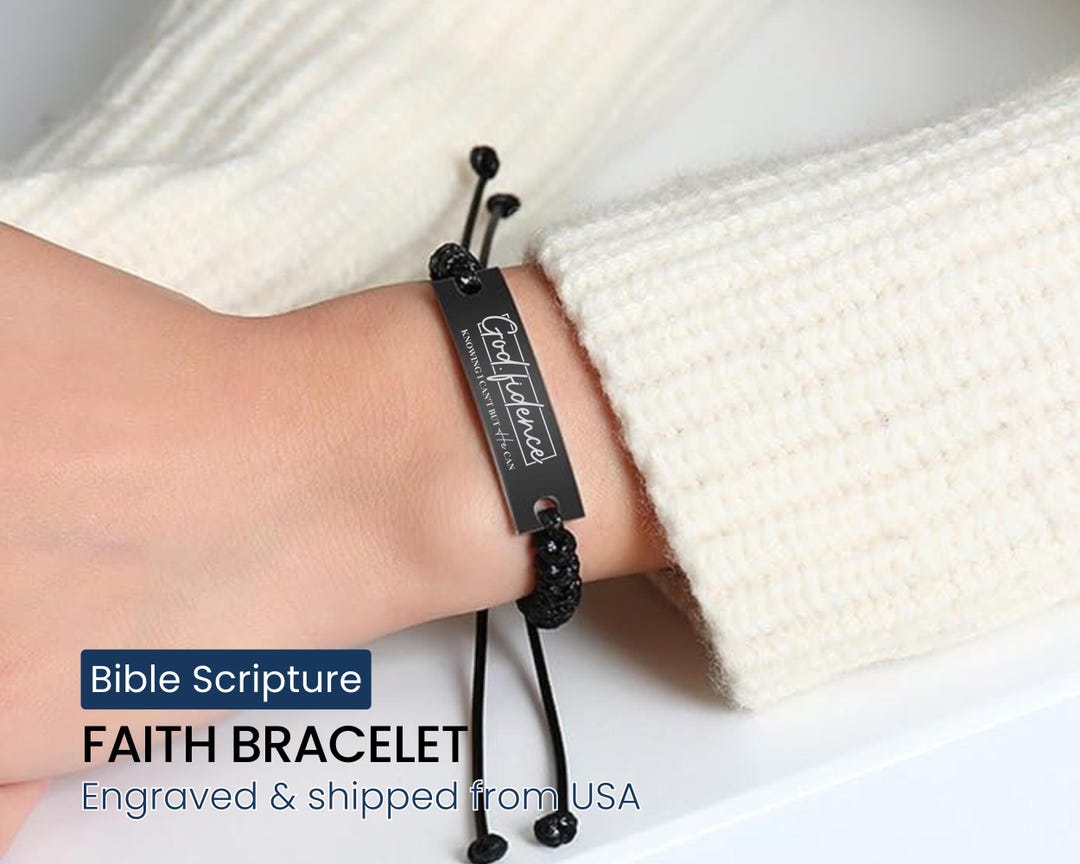 Godfident Knowing I Can't but He Can, Christian Bracelet for Men ...