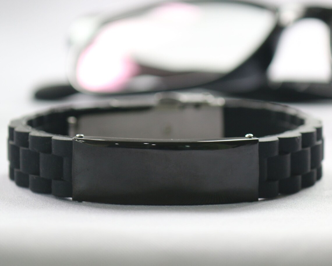 Dementia Bracelet for Seniors or Elders, Medical Silicone Bracelet for ...