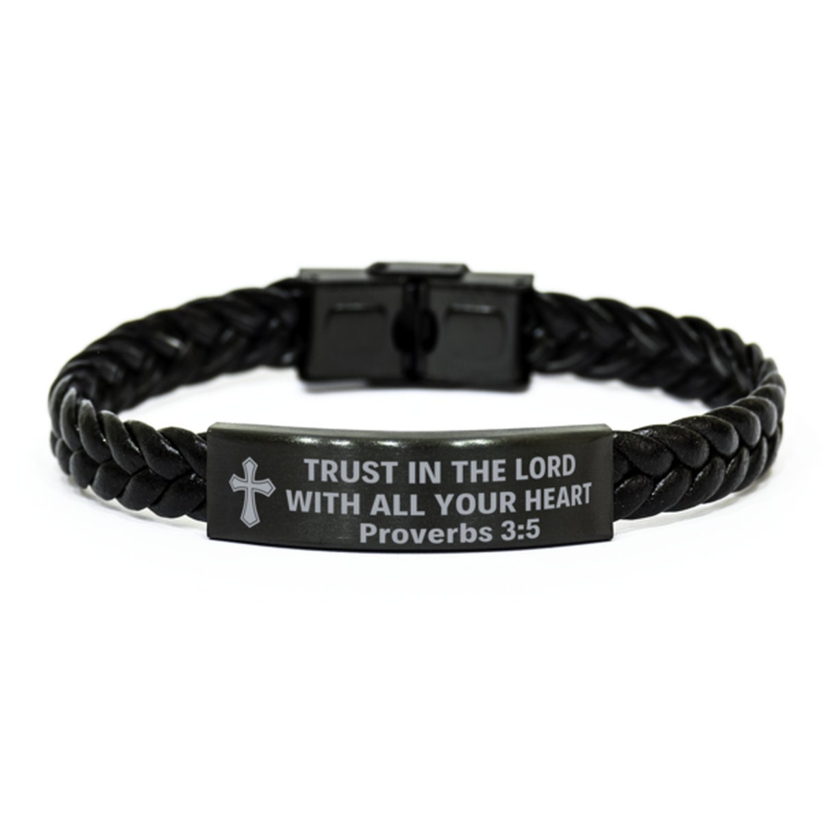 Trust in the Lord Bible Verse Engraved Bracelet, Christian Scripture ...