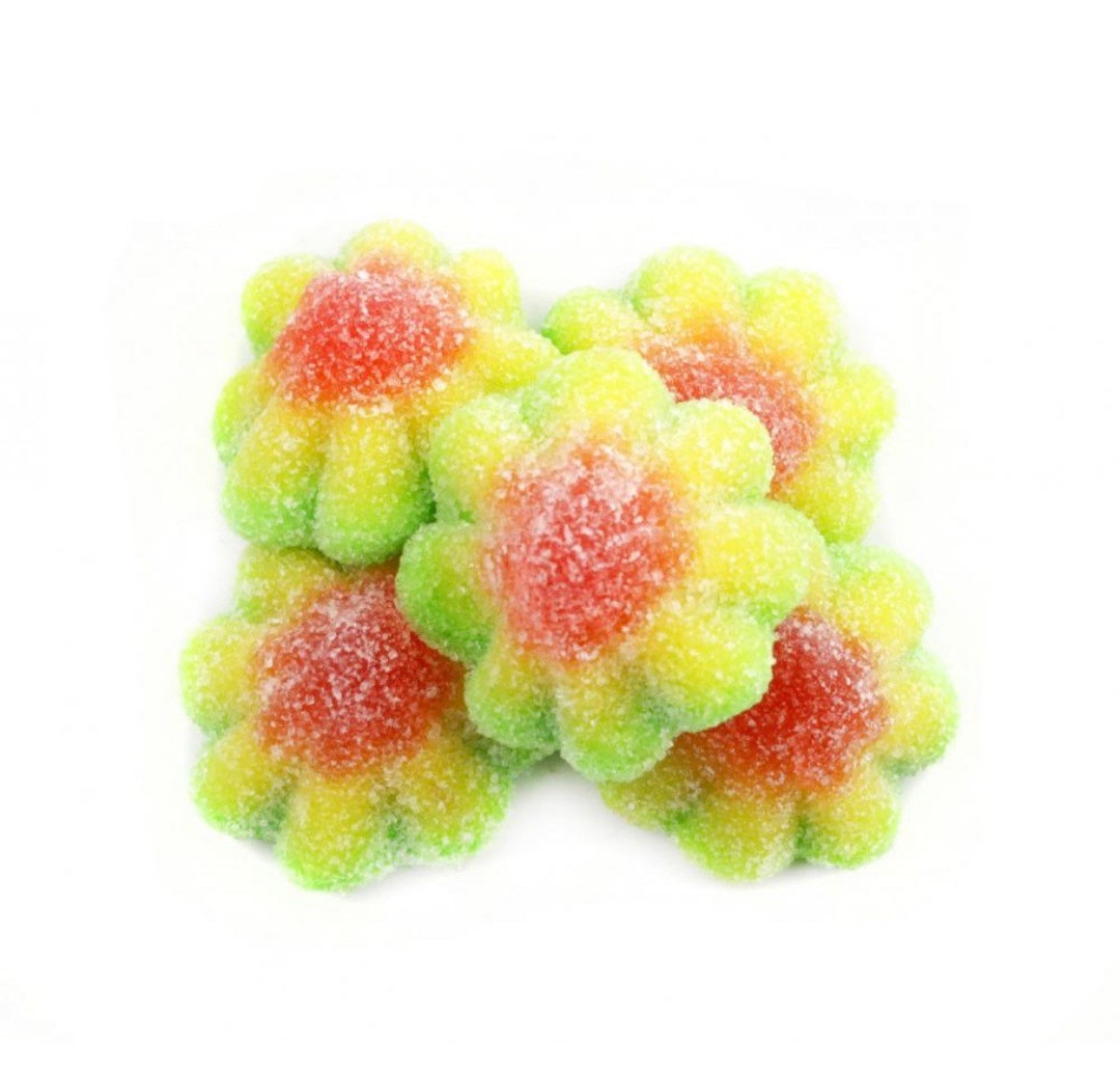 16 Oz Bag of Sour Gummy Flowers in Apple Strawberry and - Etsy