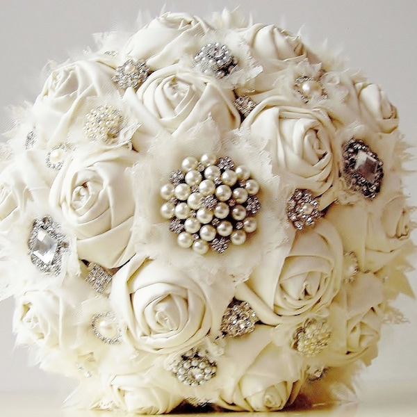 Fabric Flower Bouquet - Etsy