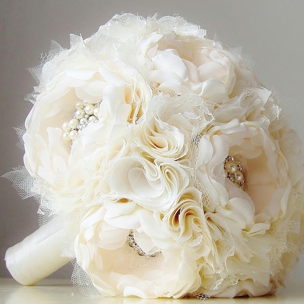 Fabric Flower Bouquet - Etsy