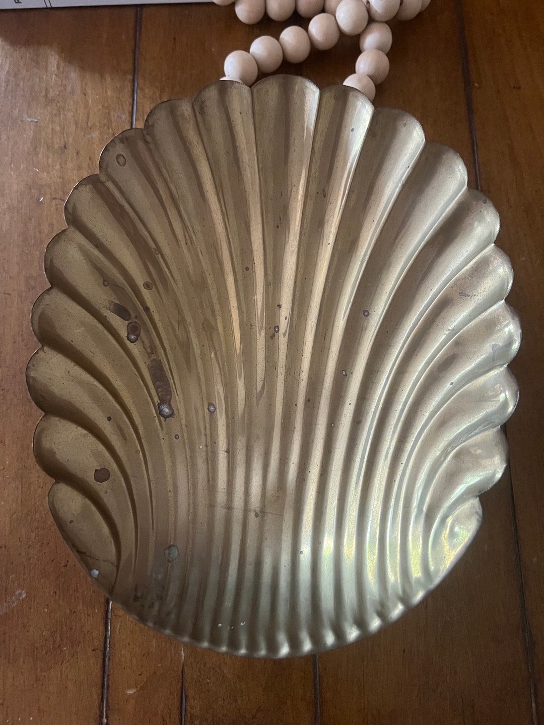 Seashell Brass Tray - Etsy