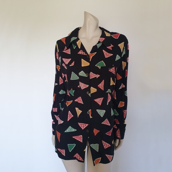 Triangle Print Dress - Etsy