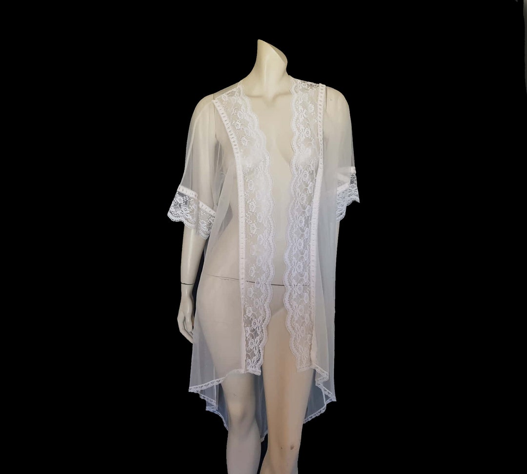 Short Sheer Robe by Tosca L - Etsy
