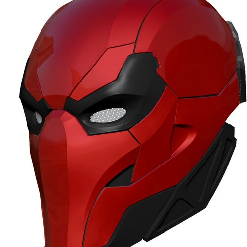 Red Ronin Red Hood Helmet Cosplay Mask STL File 3D Print - Etsy Australia