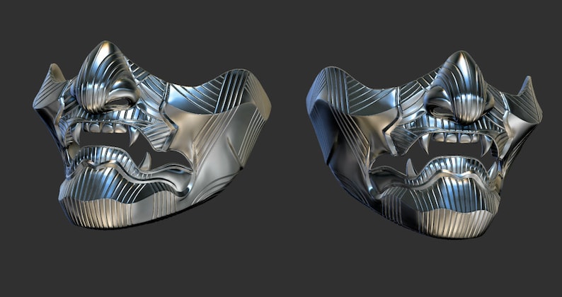 Ghost of Tsushima - Fan Art Cosplay Sakai Mask 3D Print and Low Poly - Etsy