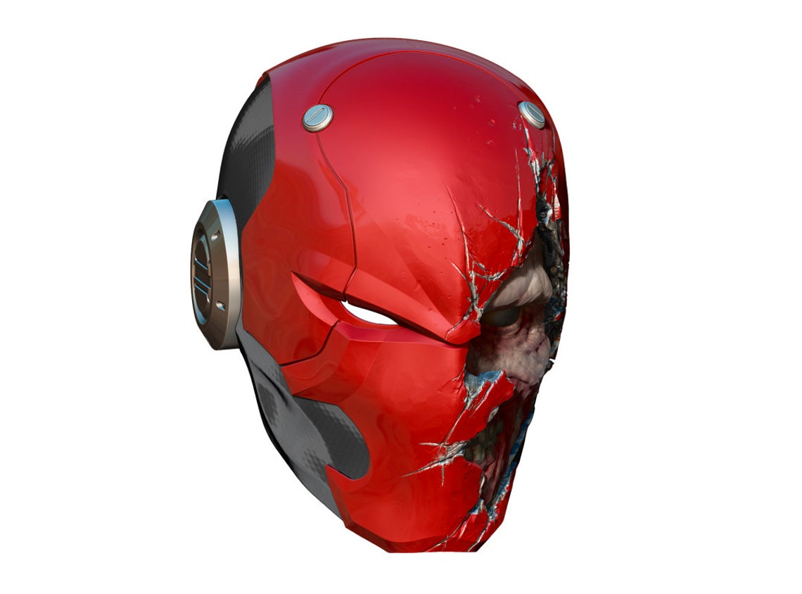 Red Hood Ronin Dceased Unkillables Helmet Cosplay Mask STL File 3D ...
