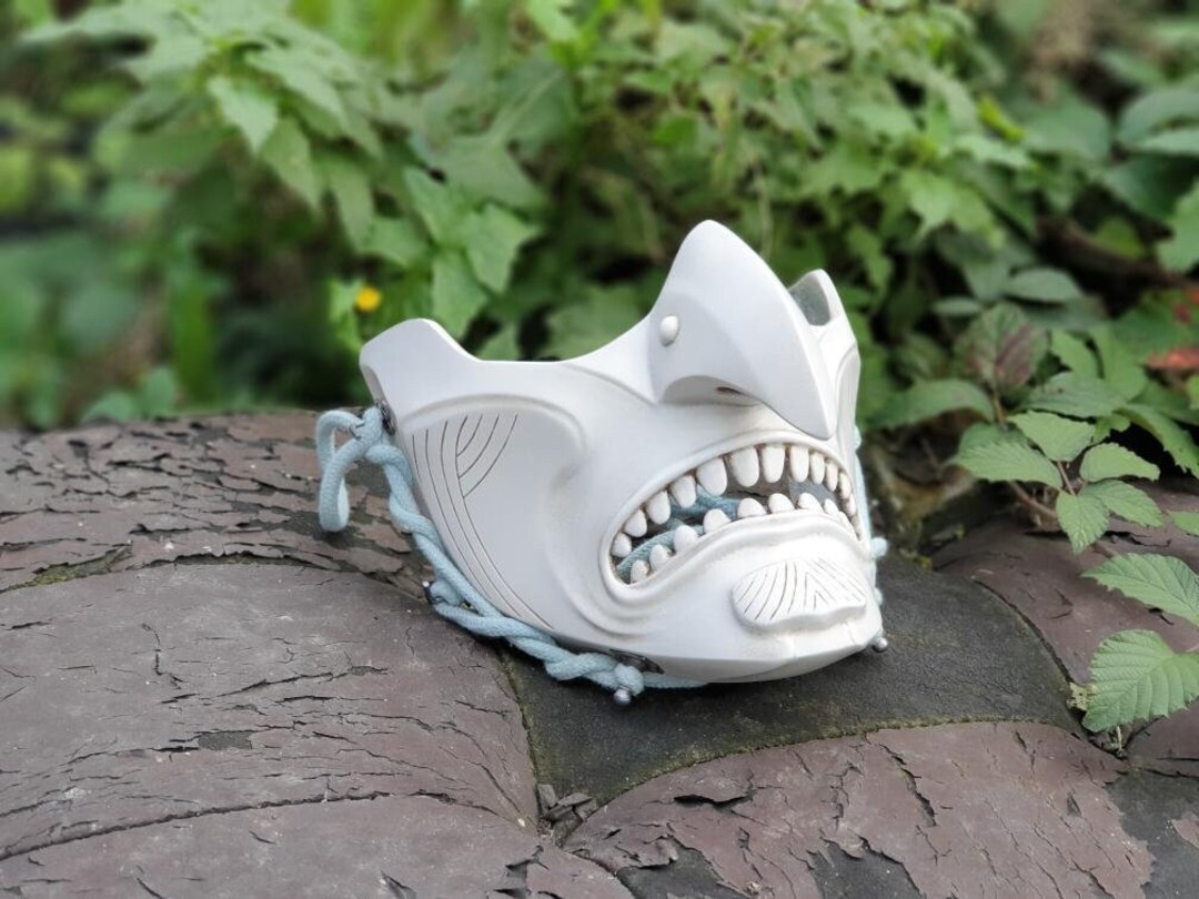 Japanese Samurai Costume Cosplay Mask Ghost of Tsushima Purity of War ...