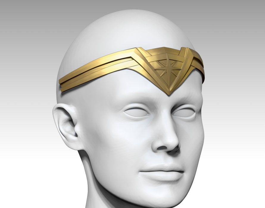 Wonder Woman Tiara Replica Super Hero Cosplay Female Mask / Prop STL 3D ...