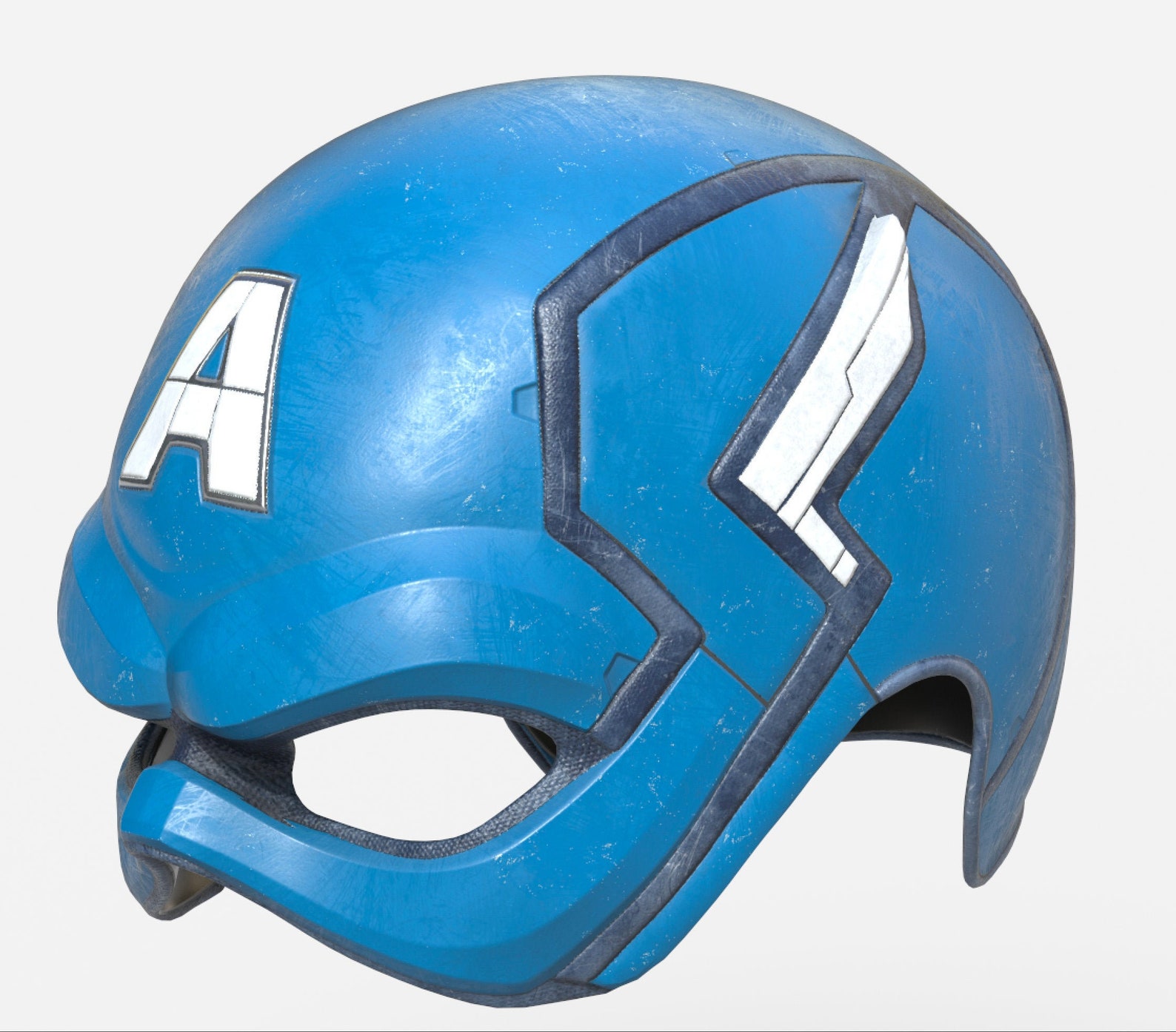 Marvel - Captain America Helmet Mask Cosplay 3D Print STL - Etsy