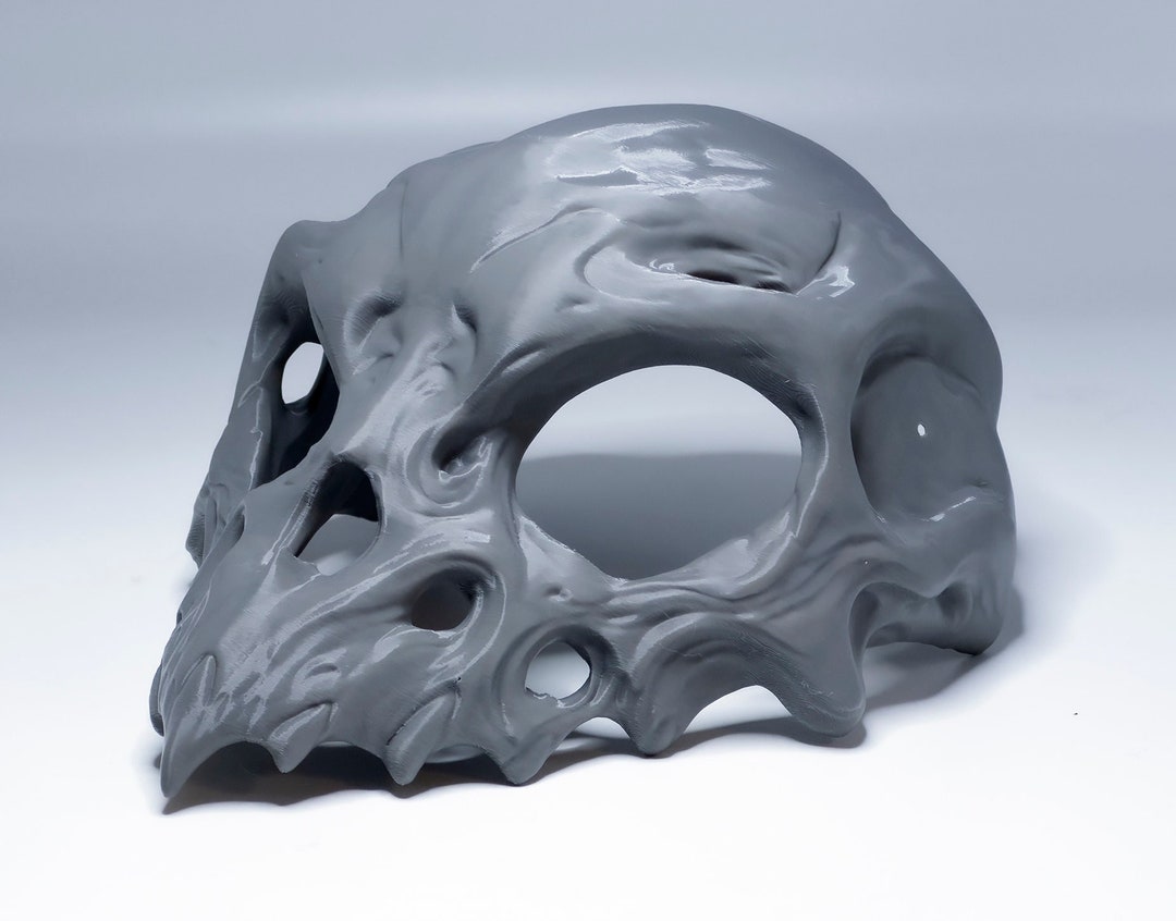 Skull Bone Halloween Mask - Skeleton Cosplay Costume Mask 3D Print - Etsy