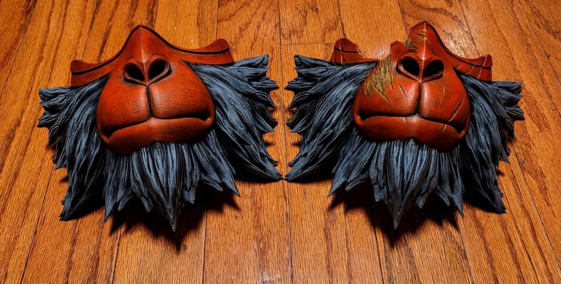 Ghost of Tsushima - Sacred Mountain Messenger Monkey Mask 3D Print - Etsy