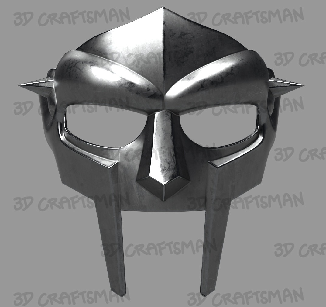 Máscara MF Doom lista para imprimir en 3D - Etsy México