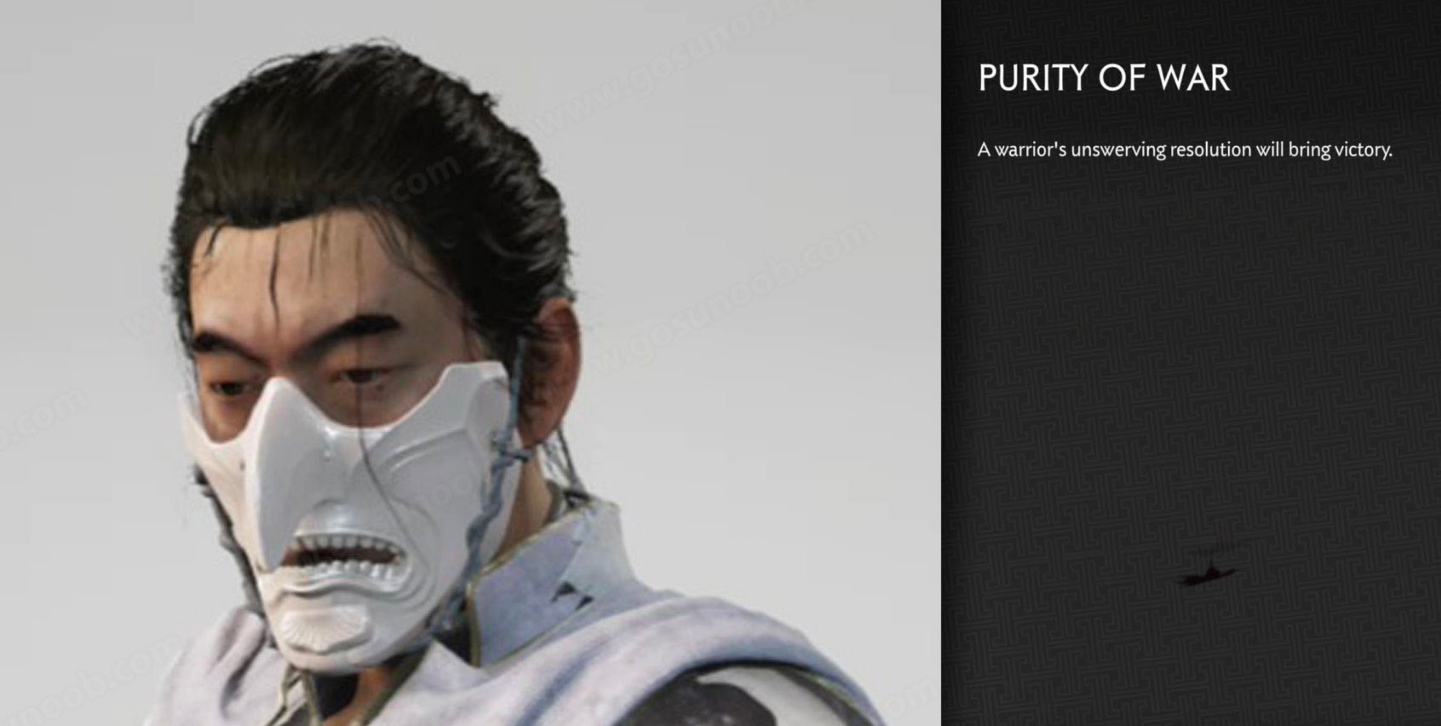 GHOST OF TSUSHIMA Purity of War Fan Art Cosplay Mask 3D | Etsy