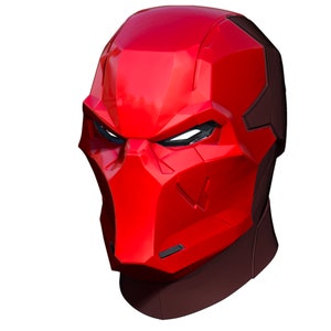 DC Red Hood Metal Mask Helmet Cosplay STL File - Etsy