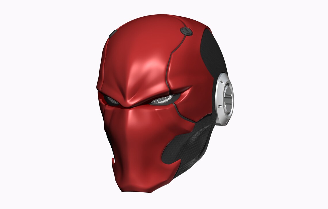 Red Ronin Red Hood Helmet Cosplay Mask STL File 3D Print - Etsy