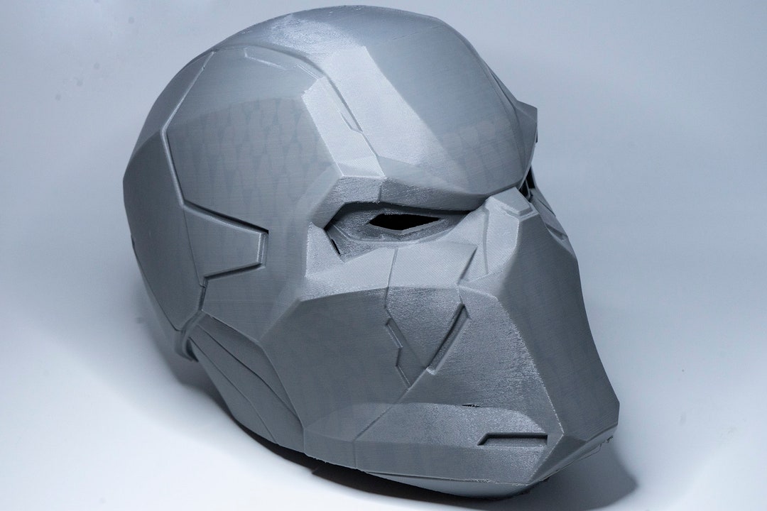 Red Hood Sci Fi Cyberpunk Cosplay Costume Mask Helmet - Etsy