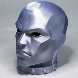 GI Joe Destro Cosplay Costume Mask Helmet 3D Print Metallic Silver - Etsy