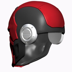 Red Ronin Red Hood Helmet Cosplay Mask STL File 3D Print - Etsy