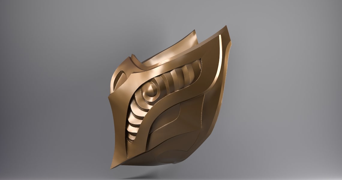 Mortal Kombat - Scorpion Mask Cosplay Mask STL File 3D Print - Etsy