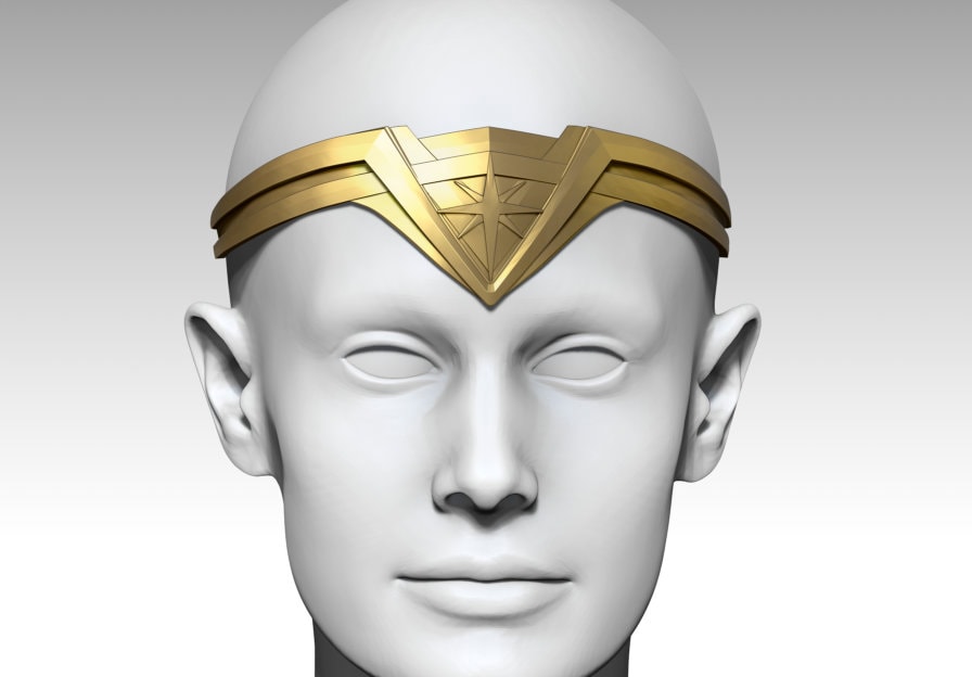 Wonder Woman Tiara Replica Super Hero Cosplay Female Mask / Prop STL 3D ...