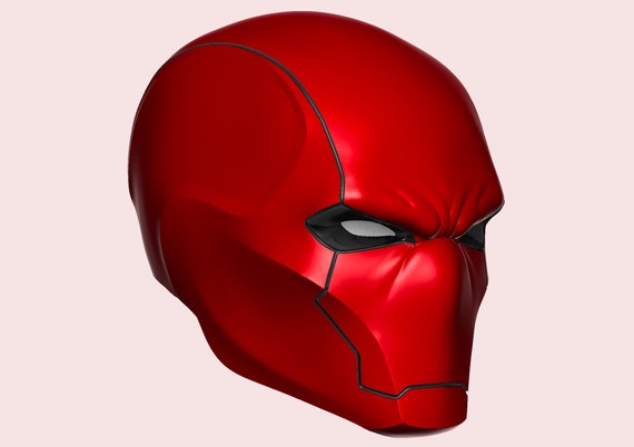 Red Hood Original 2 Mask Helmet Cosplay STL File - Etsy