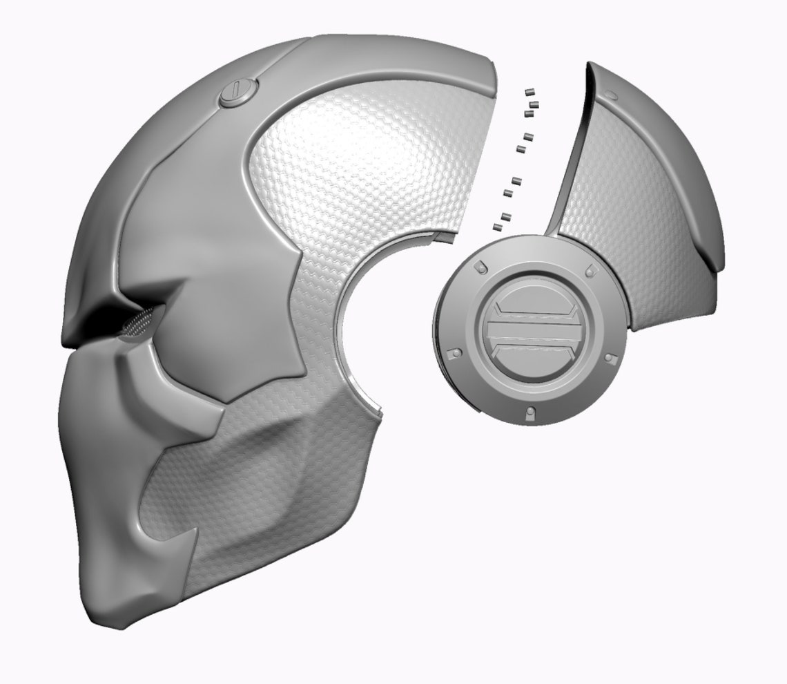 Red Ronin Red Hood Helmet Cosplay Mask STL File 3D Print | Etsy