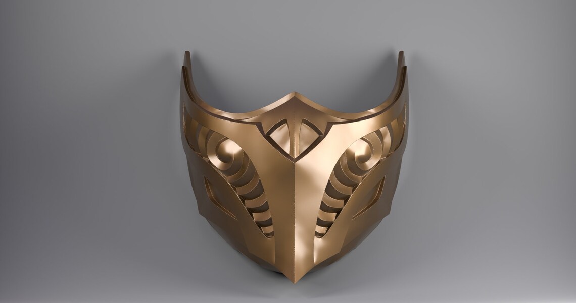 Mortal Kombat - Scorpion Mask Cosplay Mask STL File 3D Print - Etsy