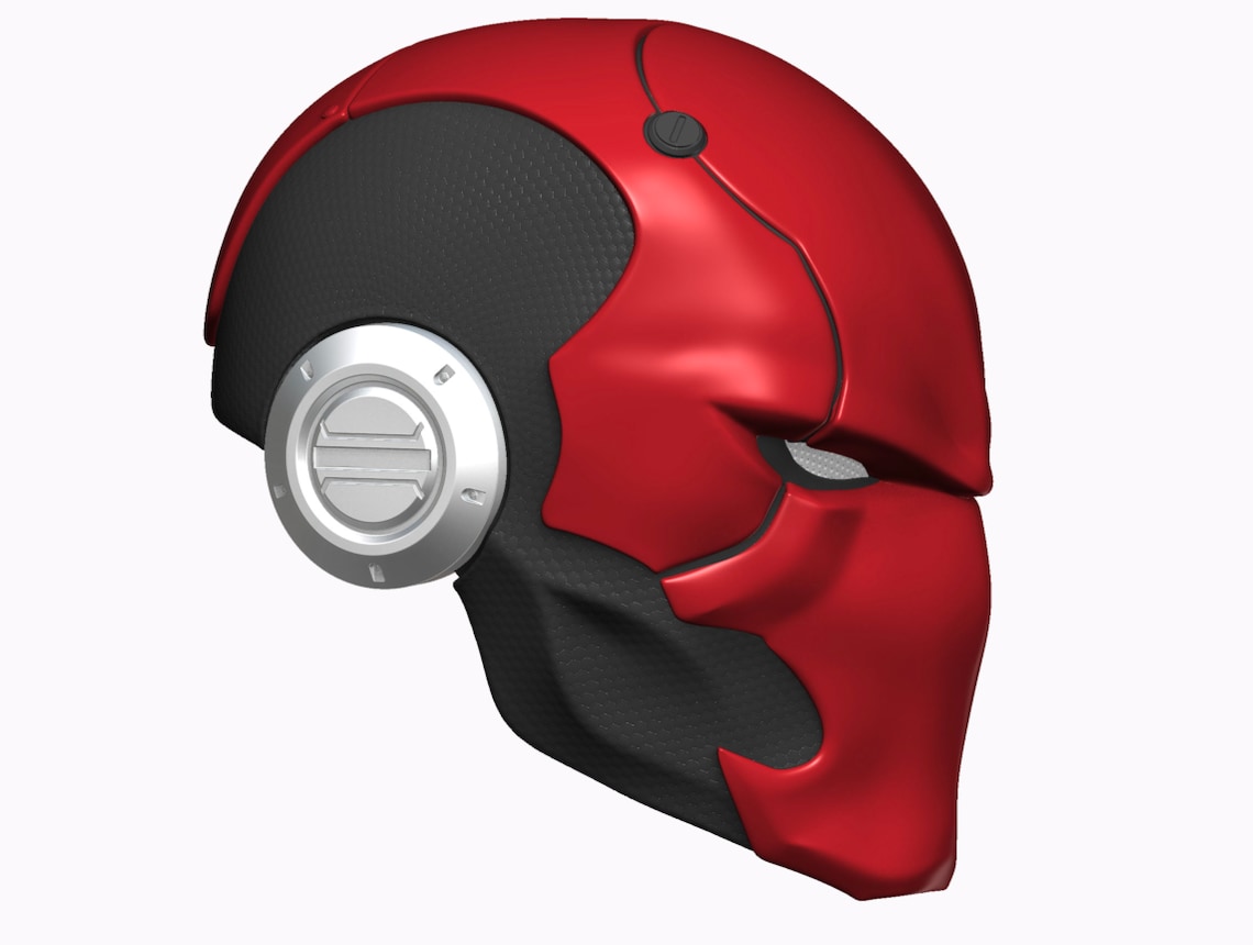 Red Ronin Red Hood Helmet Cosplay Mask STL File 3D Print - Etsy