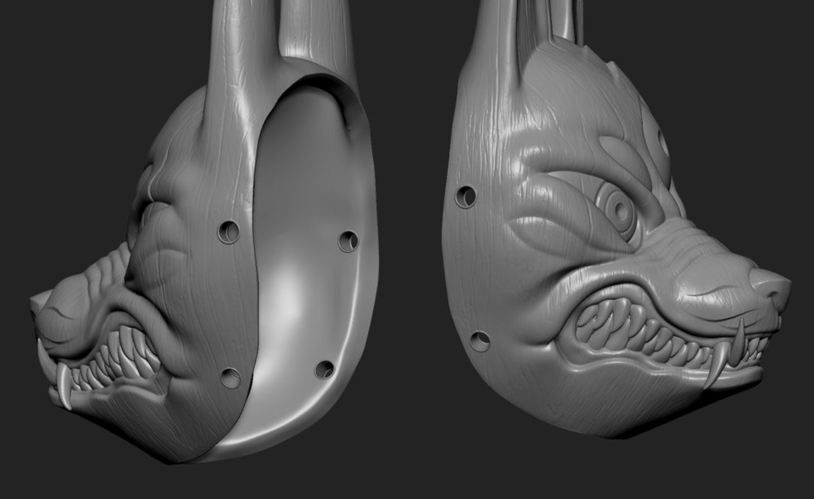 Dog Mask Cosplay GHOST OF TSUSHIMA Assassin 3D Print and Low Poly Mask ...