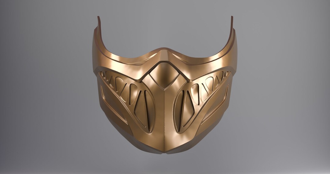 Mortal Kombat - Scorpion Mask Cosplay Mask STL File 3D Print - Etsy