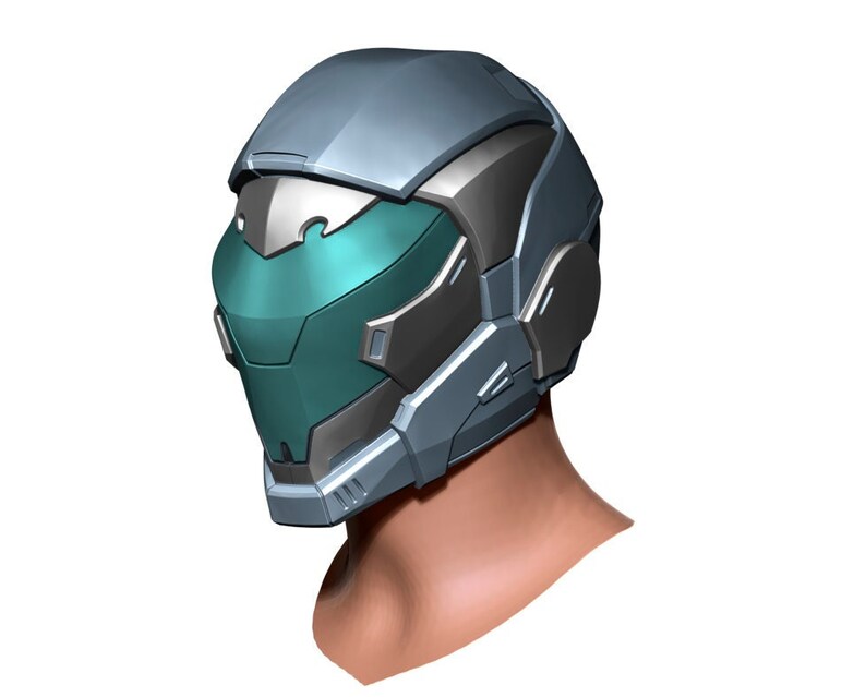 Sci Fi Helmet Cosplay Mask STL File 3D Print - Etsy