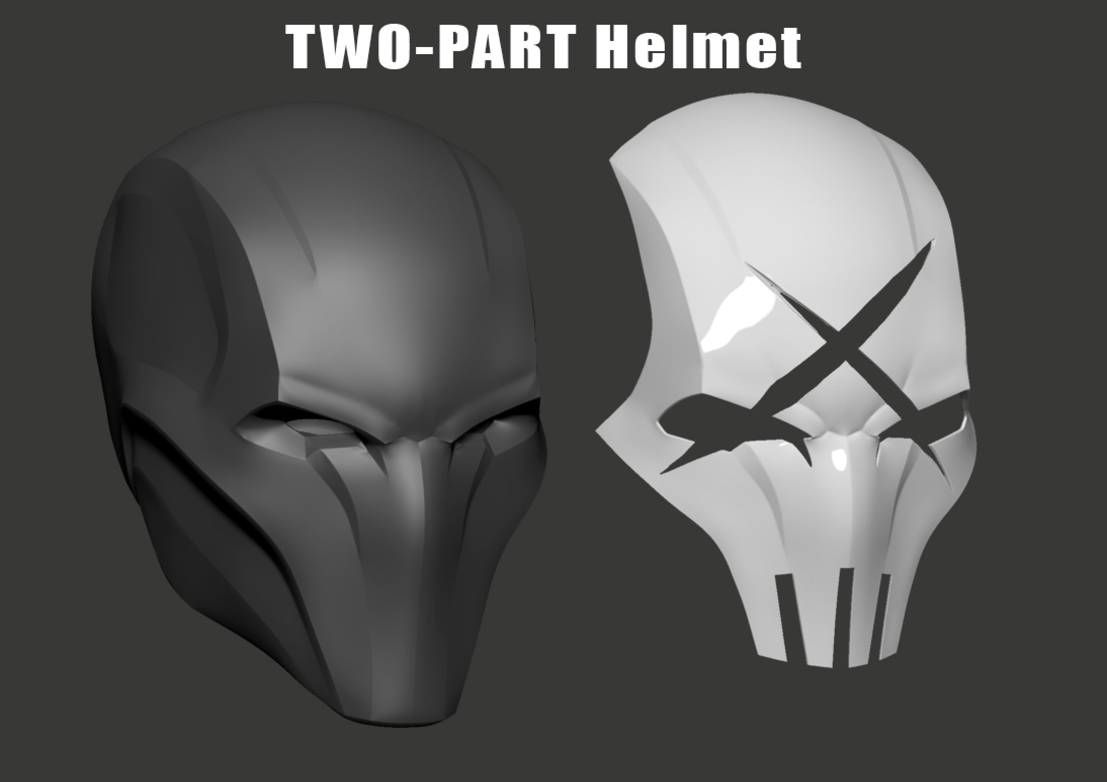 Cosplay Mask Super Hero Costume Red X Helmet STL File 3D Print - Etsy UK