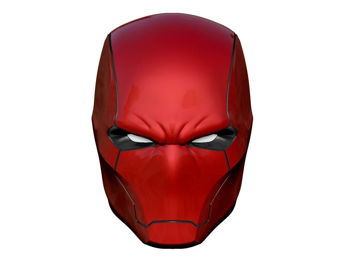 Red Hood Original 2 Mask Helmet Cosplay STL File | Etsy