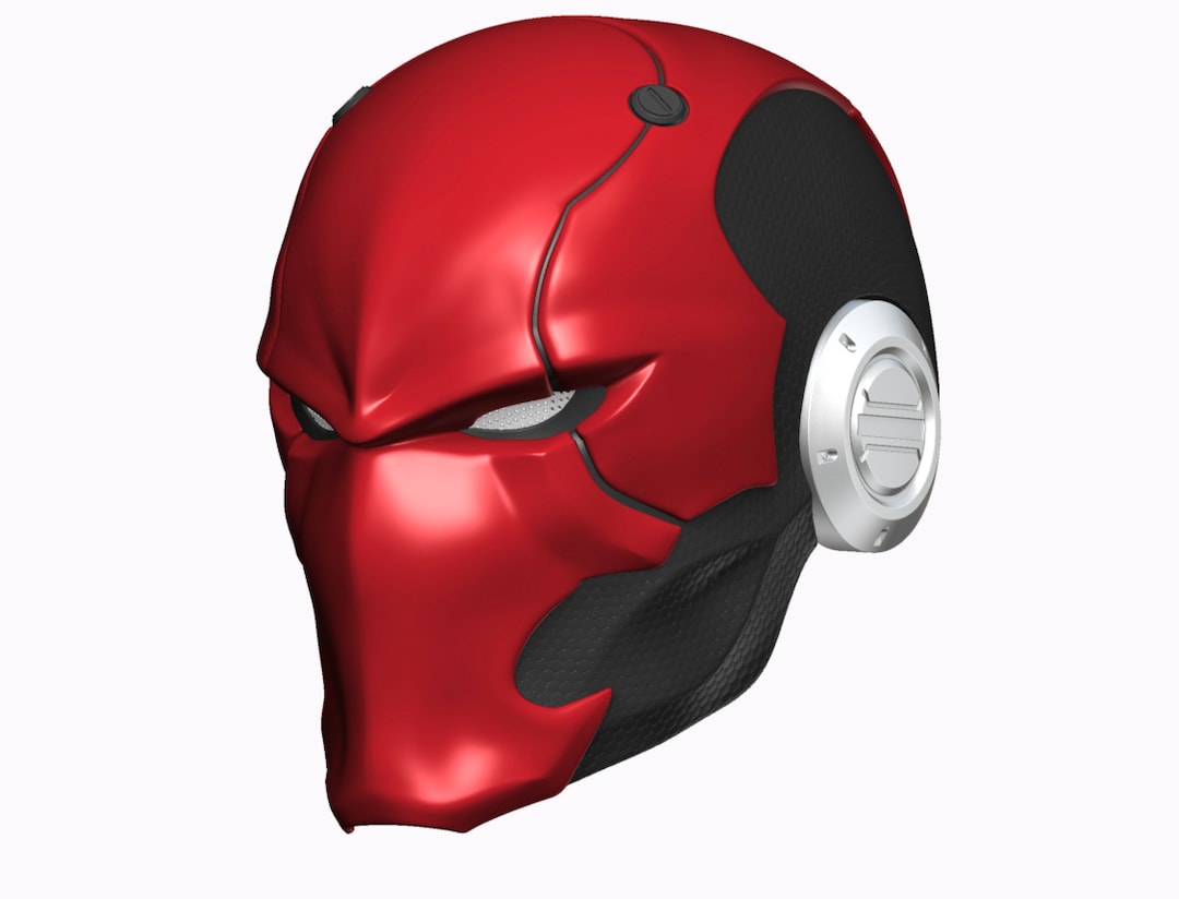Red Ronin Red Hood Helmet Cosplay Mask STL File 3D Print - Etsy