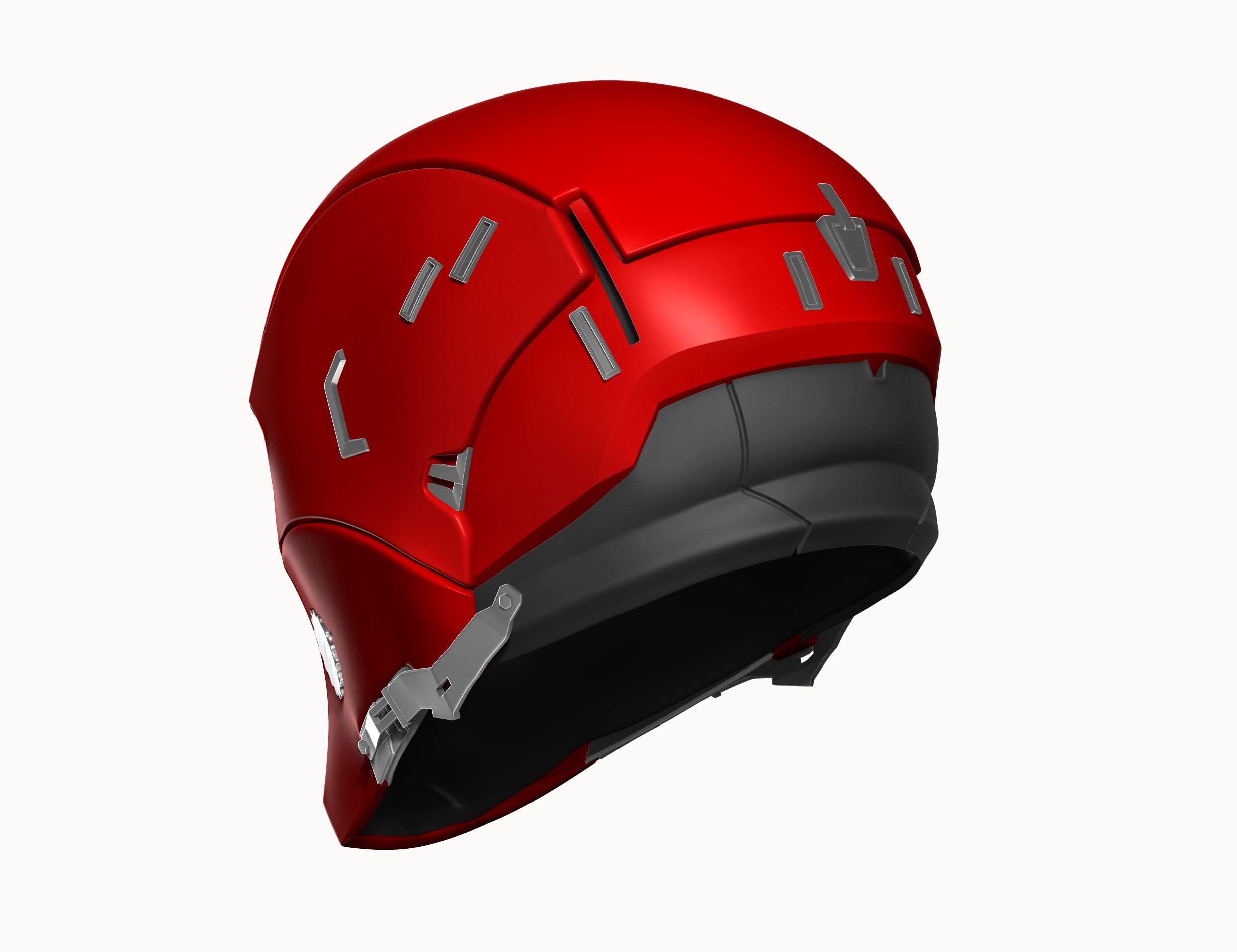 DC Red Hood Arkham Hybrid Cosplay Helmet | Etsy