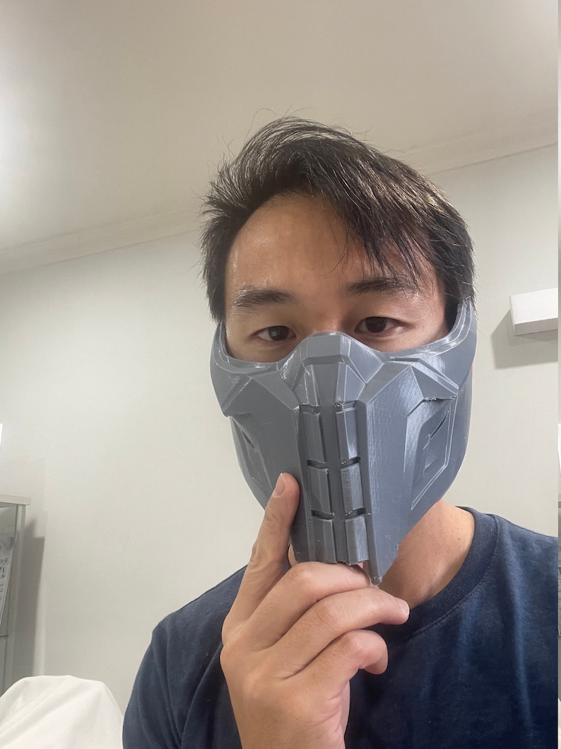 Mortal Kombat Sub Zero Cosplay Mask - Etsy